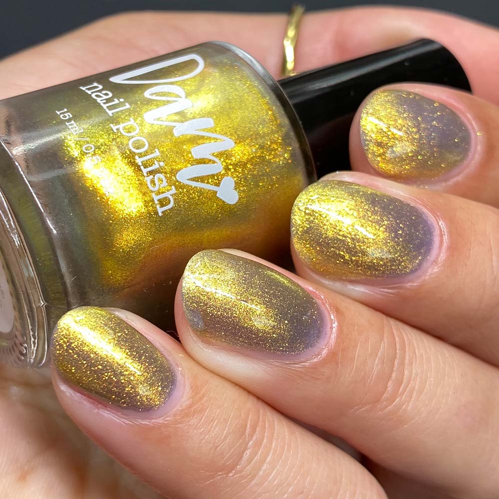Dam Nail Polish: "Golden" *CAPPED PRE-ORDER* – Hella Handmade Creations