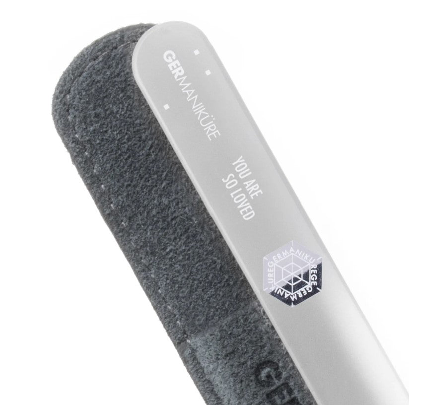 "You Are So Loved" Germanikure Mantra Nail File and Leather Sleeve ...