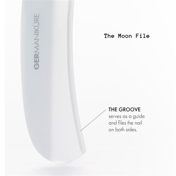 GERMANIKURE - Four Piece Glass Nail File Set in Light Blue Suede Case ...